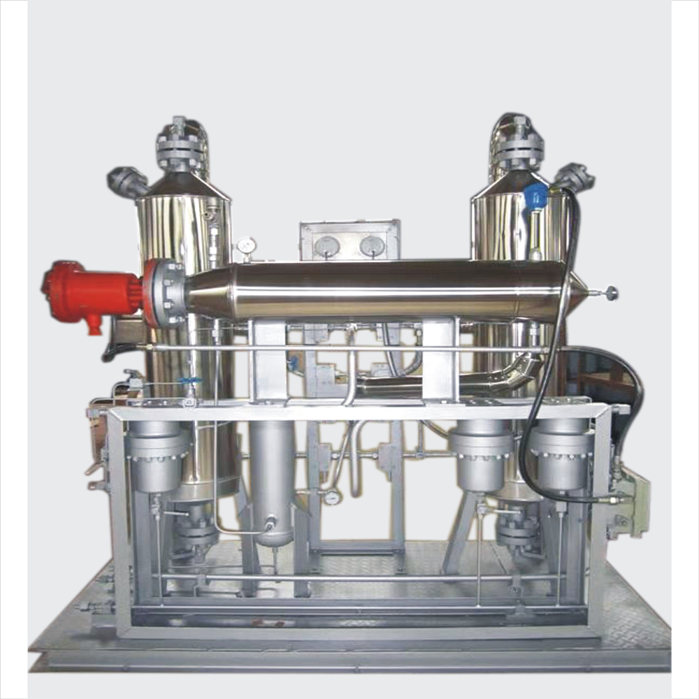 Post high pressure internal (external) circulation dehydration